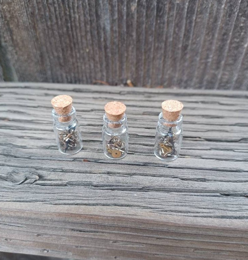 Jar of Real Watch Parts Steampunk Gears Decoration 1:12 - Etsy
