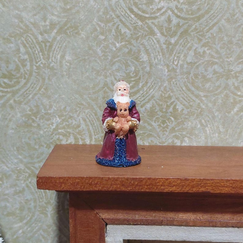 Old World Santa Figurine - 1:12 Scale Dollhouse Miniature - Etsy