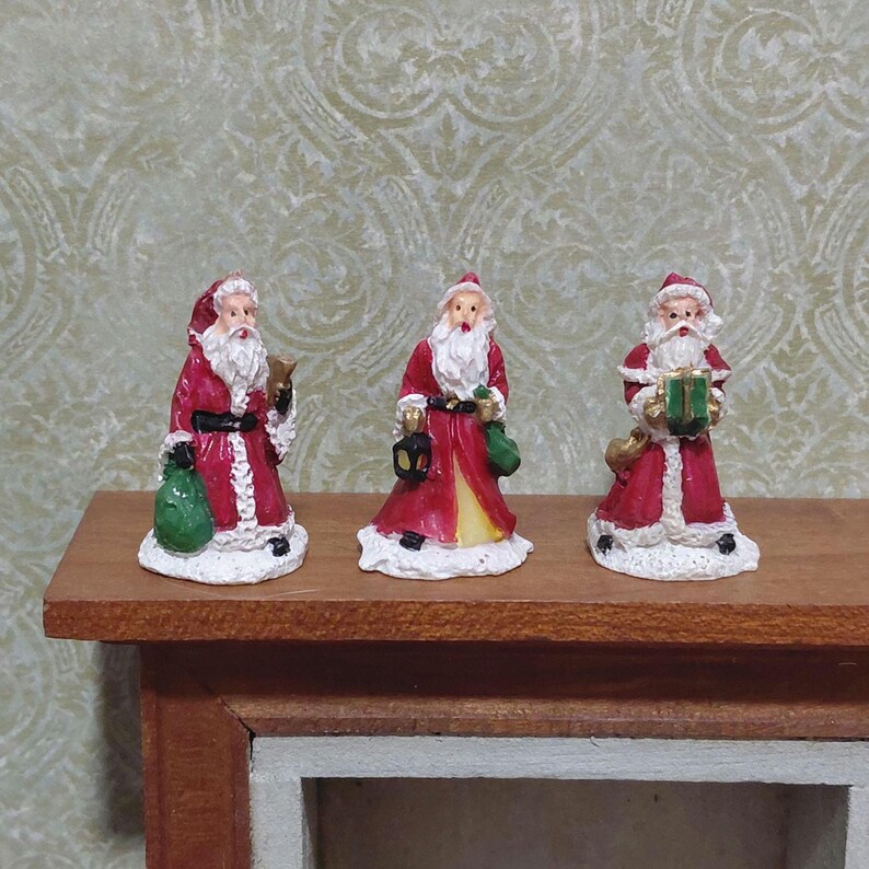Victorian Santa Claus Figurine - 1:12 Scale Dollhouse Miniature - Etsy