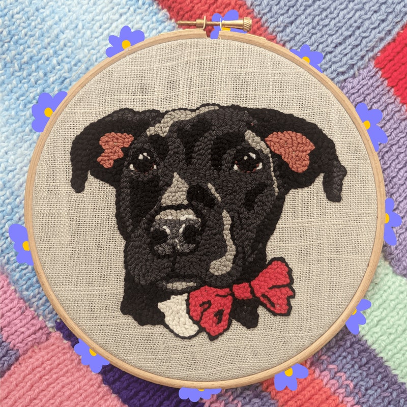 Punch Needle Dog - Etsy