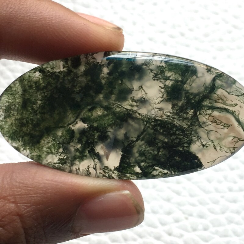 Moss Agate Cabochon - Etsy