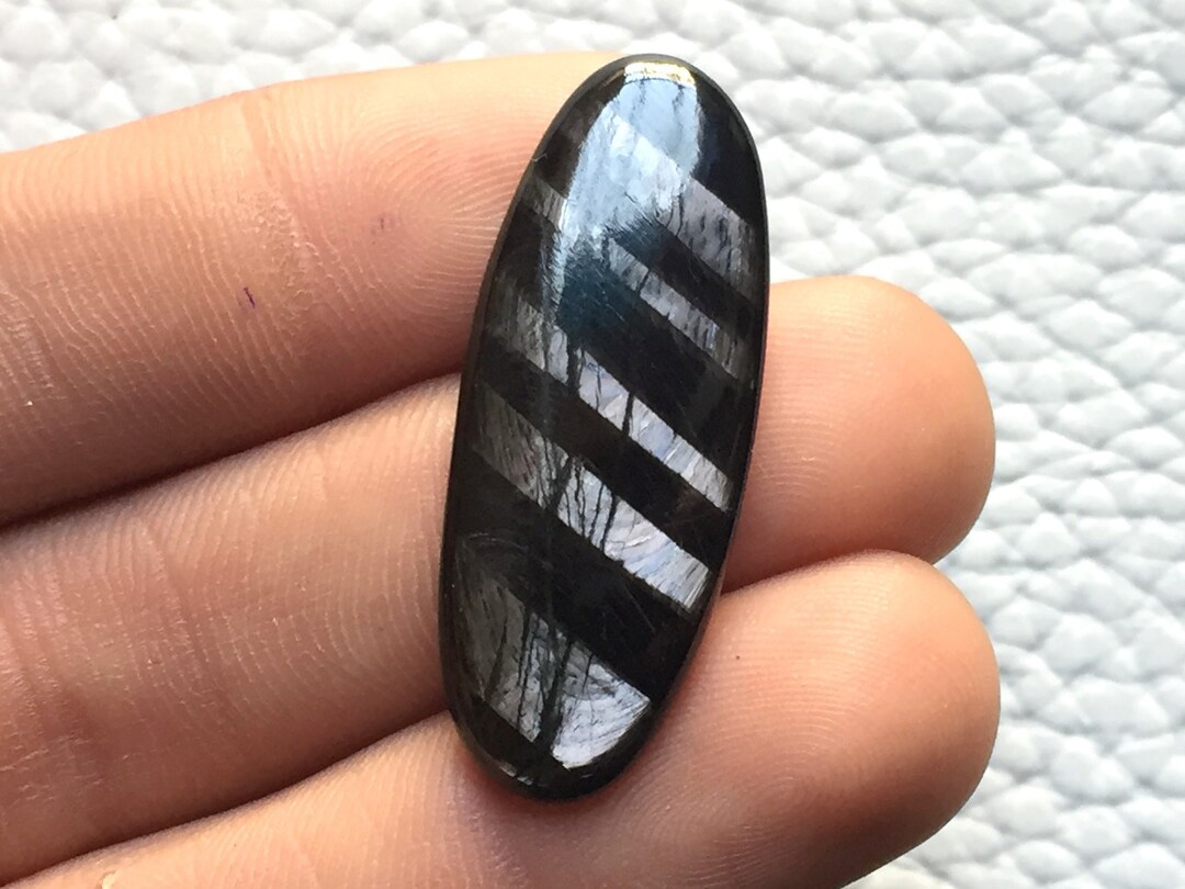 Natural Hypersthene Cabochon, Oval Gemstone 35x13x4mm - Etsy