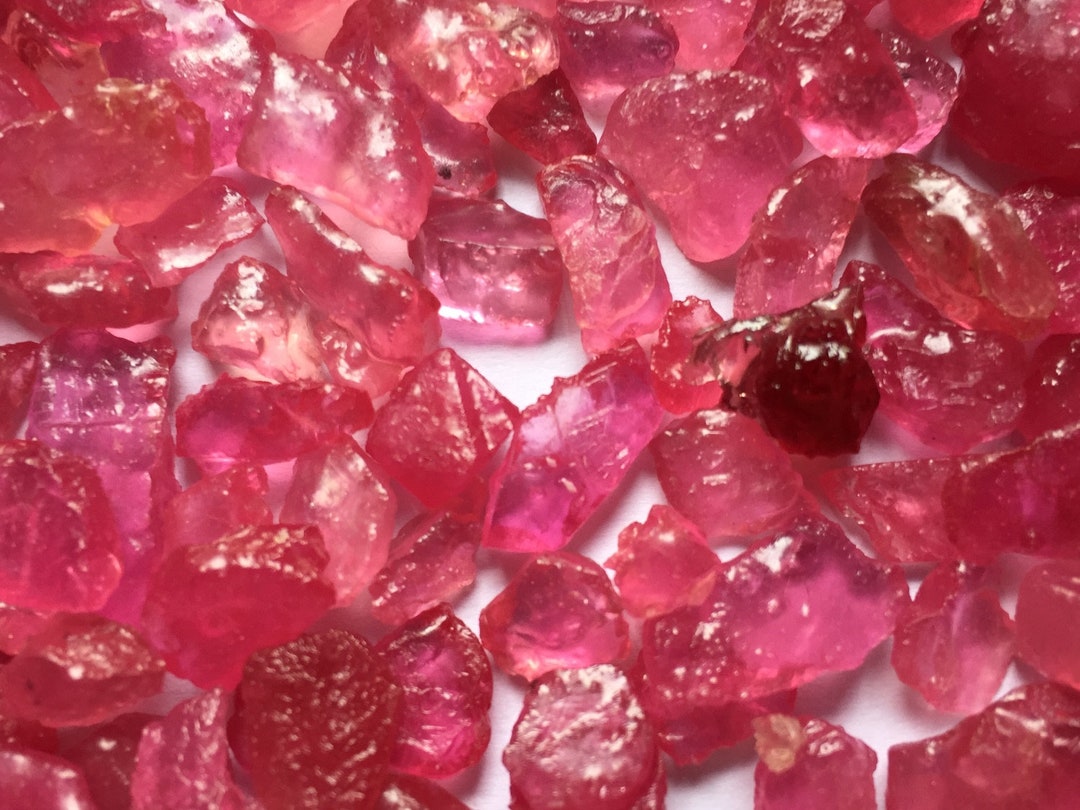 Glass Field Ruby Rough 5 to 12 Mm. Glass Field Ruby Glass - Etsy