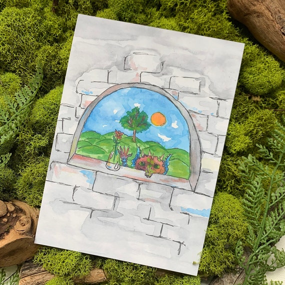 The Troll's Flower Art Print | Etsy