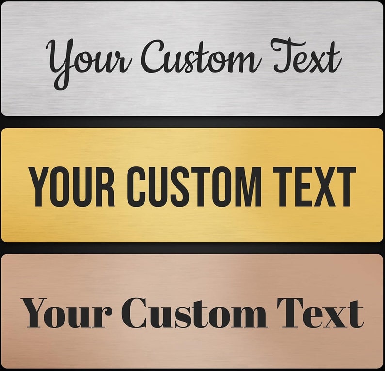 Customized Name Plates, Custom Office Door Signs, Personalized Wall ...