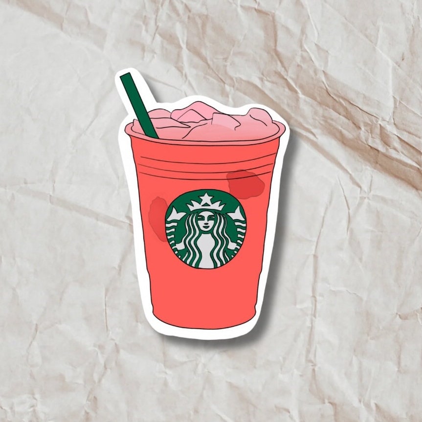 Strawberry Açai Refresher Starbucks - Etsy