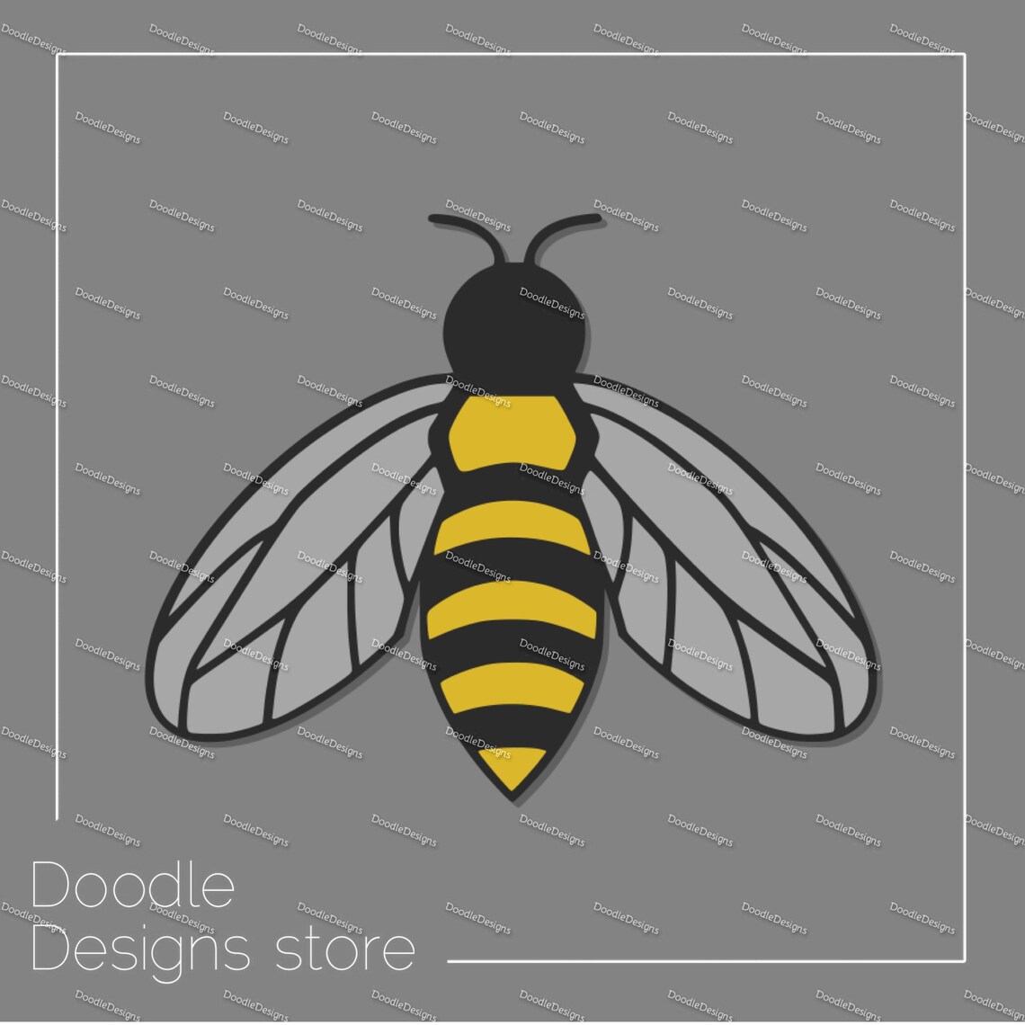 Layered Bee SVG/ Bumble Bee Outline Svg for Cricut/silhouette - Etsy