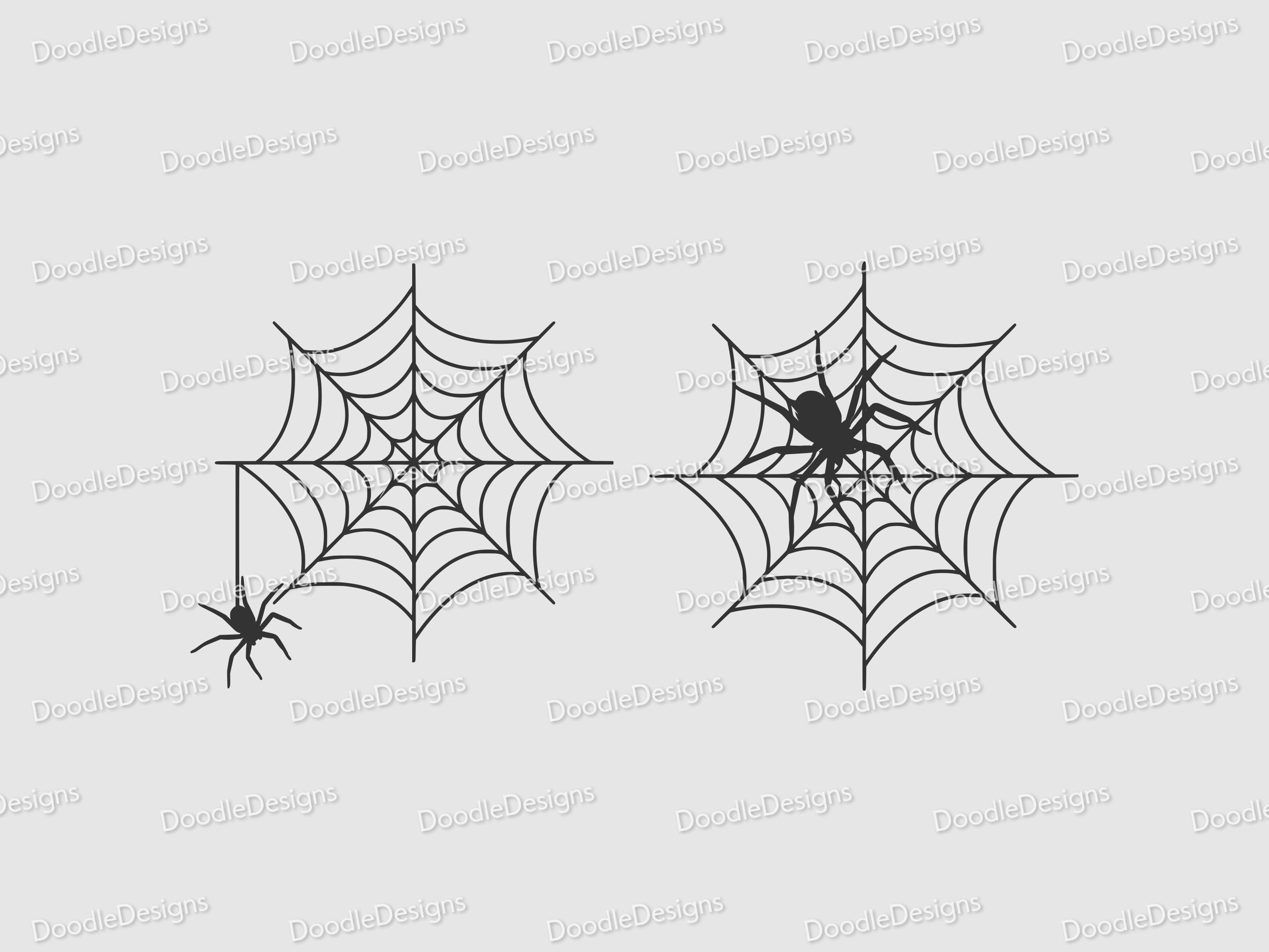 Spiderweb/ Halloween Spider/ Cobweb Svgs for Cricut/silhouette Cutting ...