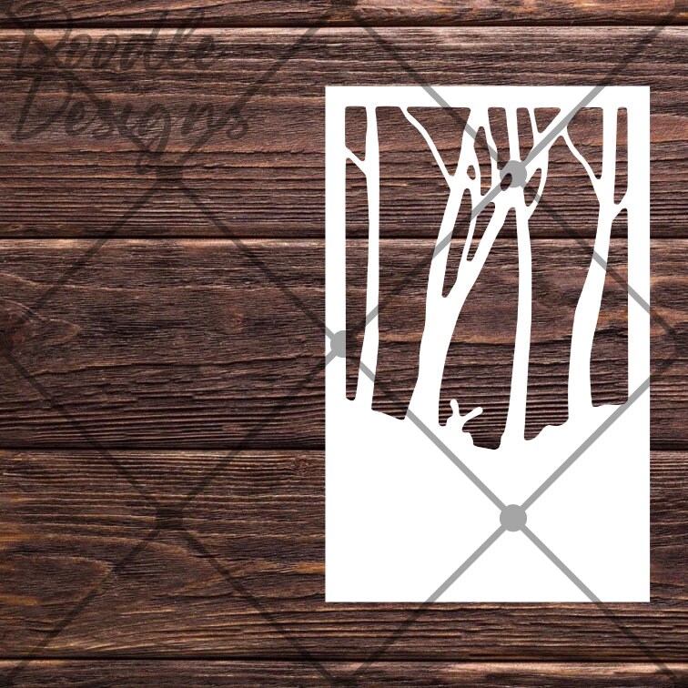 Forest Tree Panel Svgs for Scene Building and Shadowboxes/ - Etsy