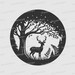 Deer in Forest Svg | Stag in Woodland Svg | Deer Cutting Files | Animal ...