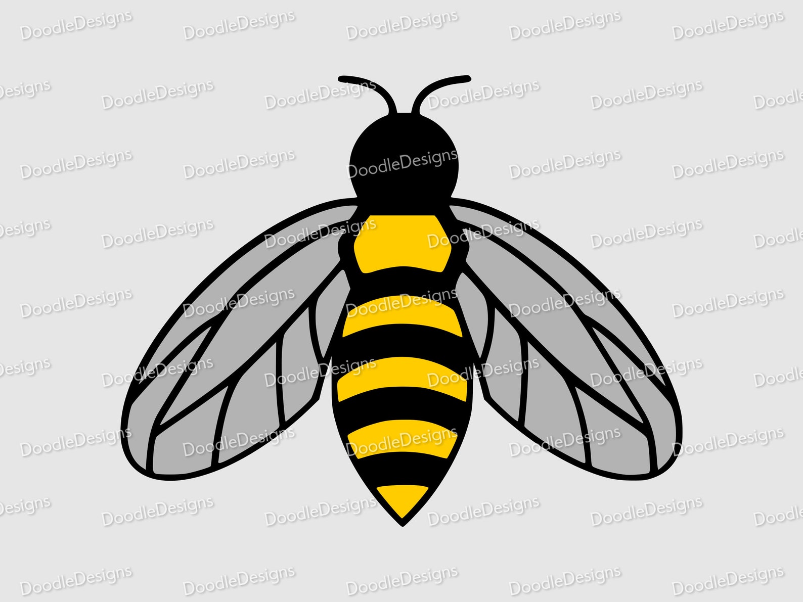 Layered Bee SVG/ Bumble Bee Outline Svg for Cricut/silhouette Cutting ...