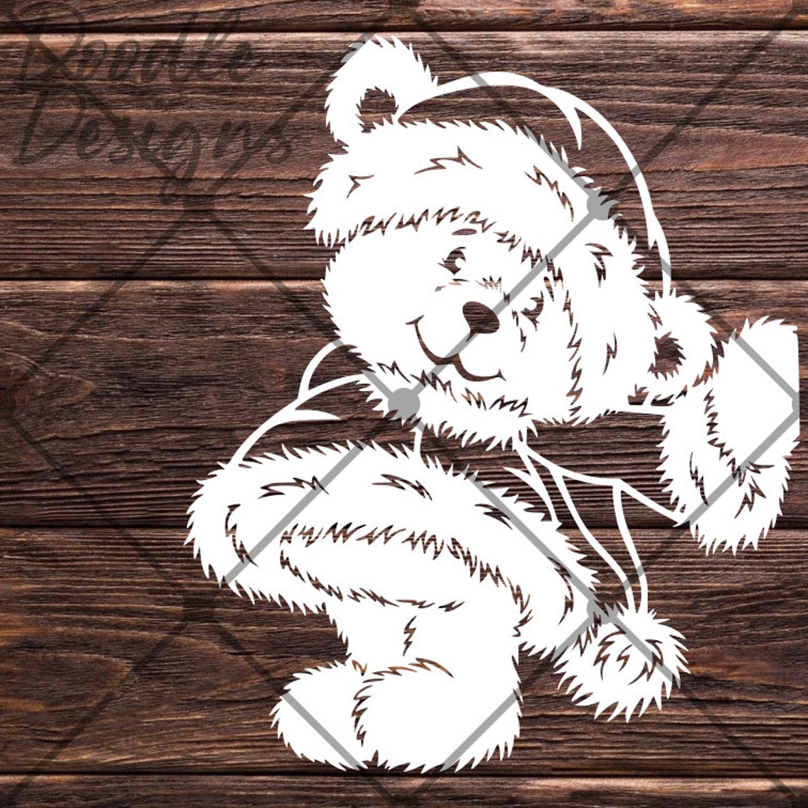 Christmas Teddy Bear SVG/ Cute Teddy for Cricut/ Silhouette | Etsy
