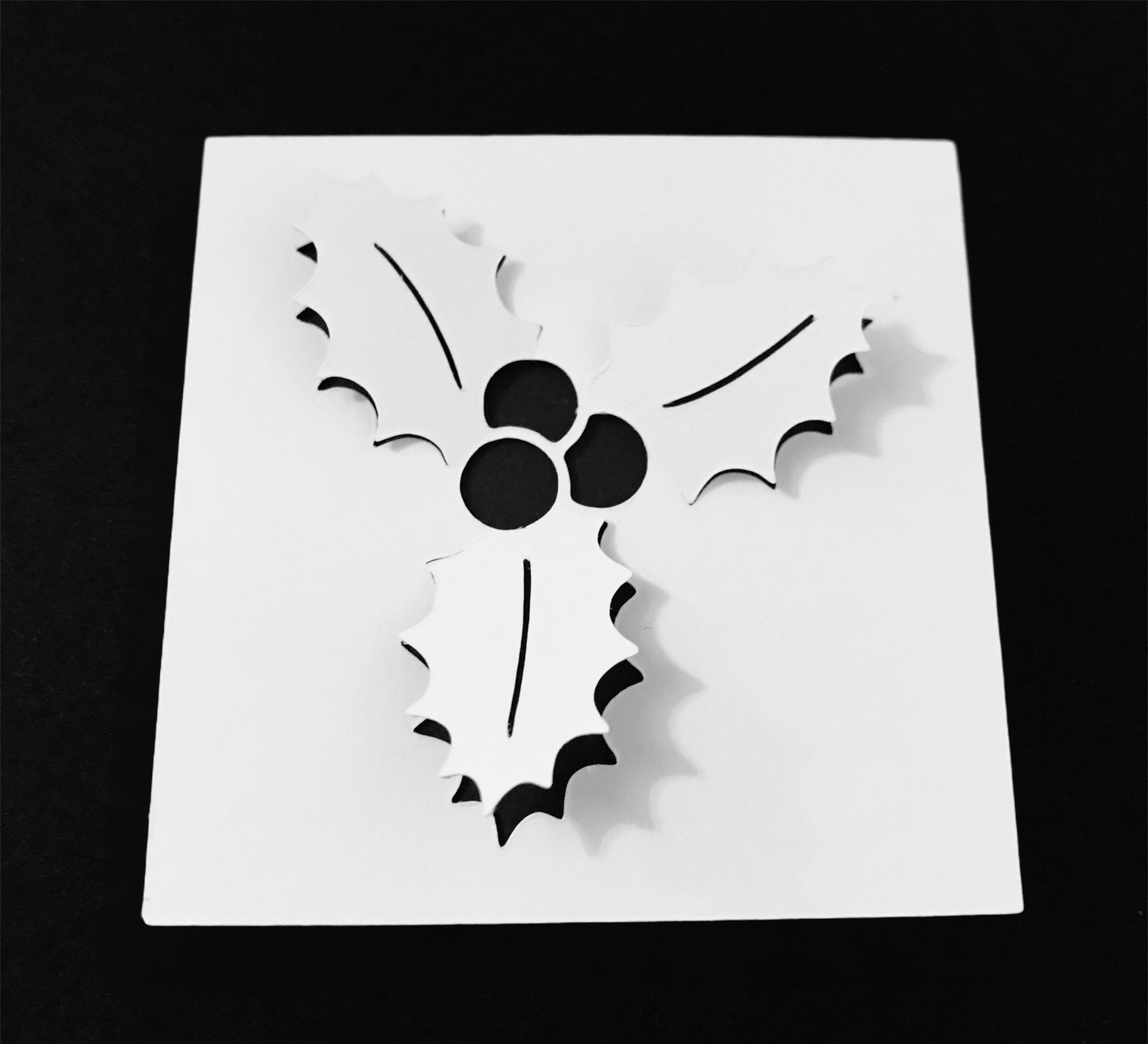 Pop up Holly SVG/ Christmas Holly Svg for Cricut/silhouette Cutting ...