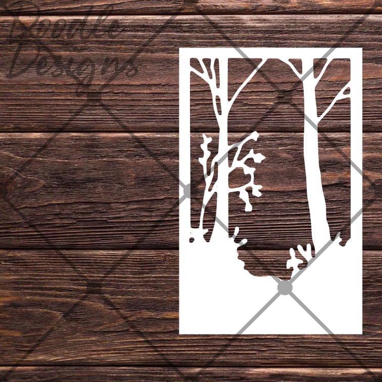 Forest Tree Panel Svgs for Scene Building and Shadowboxes/ - Etsy