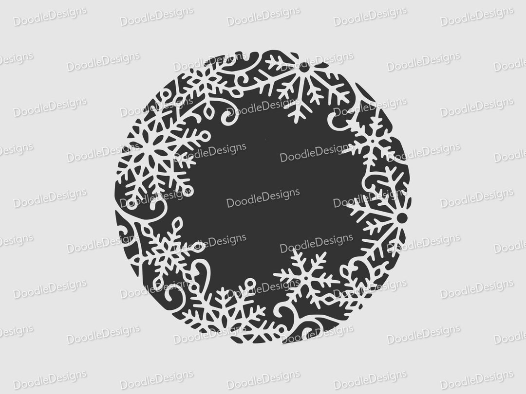 Intricate Snowflake Border SVG/ Detailed Svg for Cricut/silhouette ...