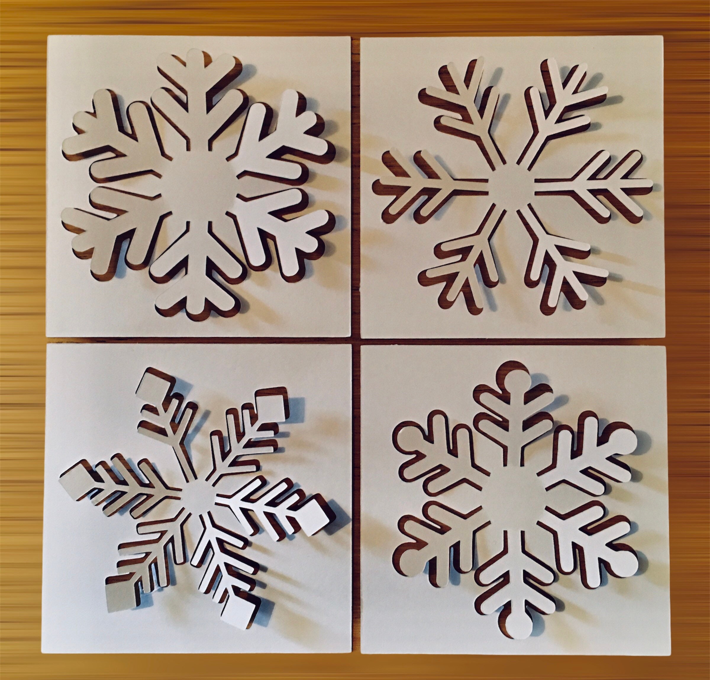 Pop up Snowflakes SVG Set/ 4 Snowflake Svgs for Cricut/silhouette ...