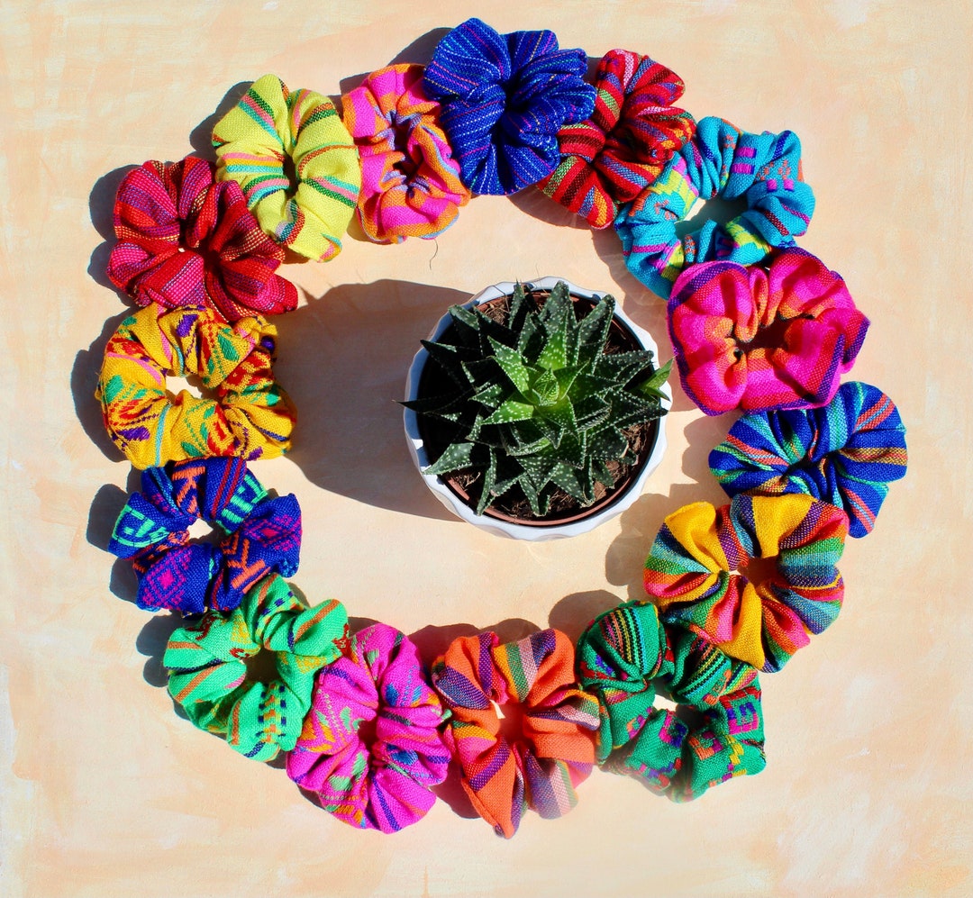 High Quality Authentic Mexican Hair Scrunchies / Hair Scrunchie/sarape ...