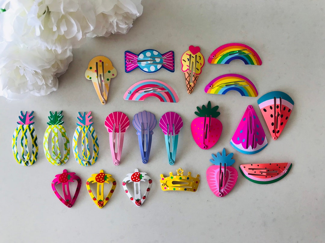 Fun Variety Hair Clips Character Hair Clips Fruit Hair Clips Fun Snap ...