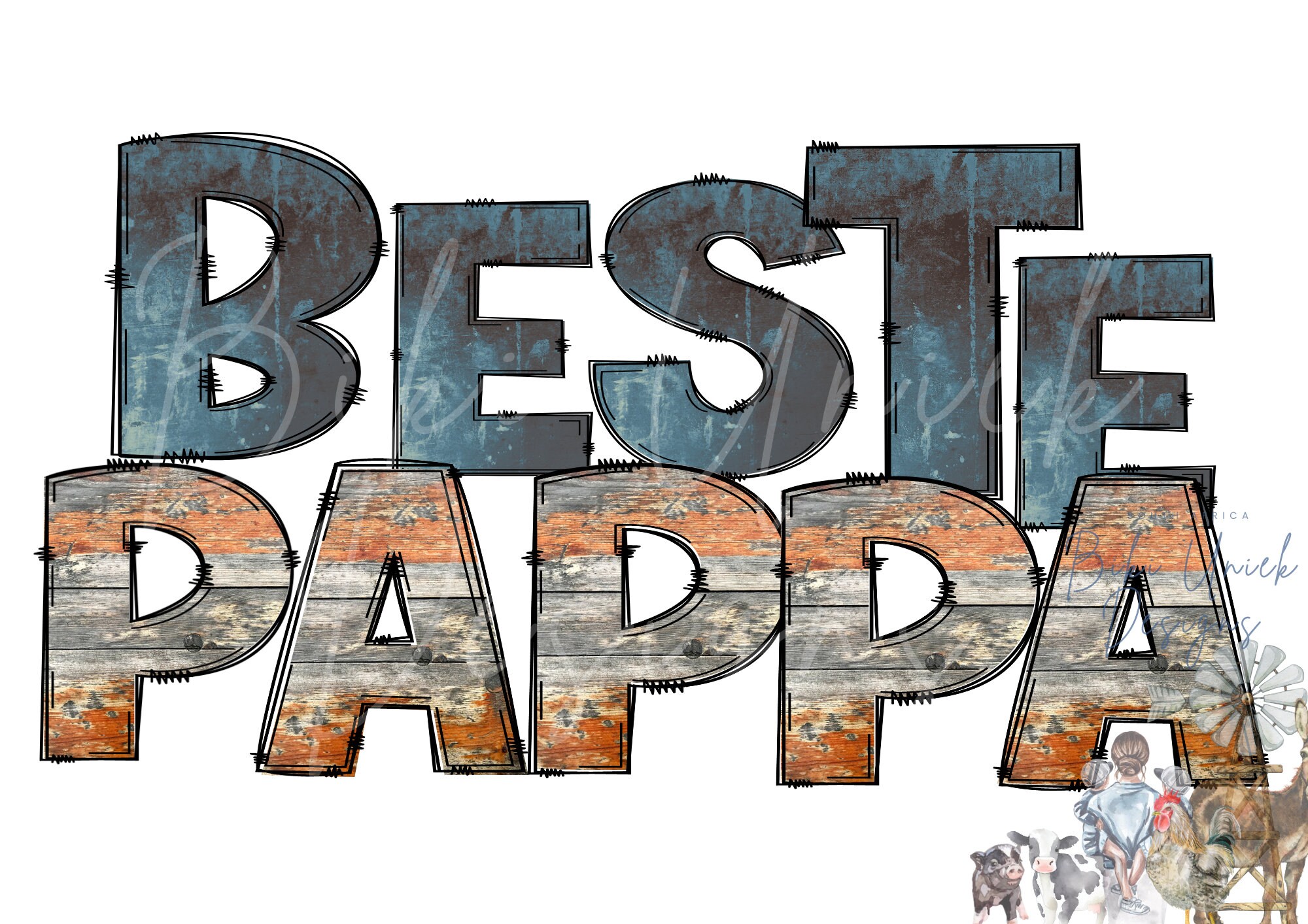 Afrikaans Pappa Oupa Beste PNG - Etsy