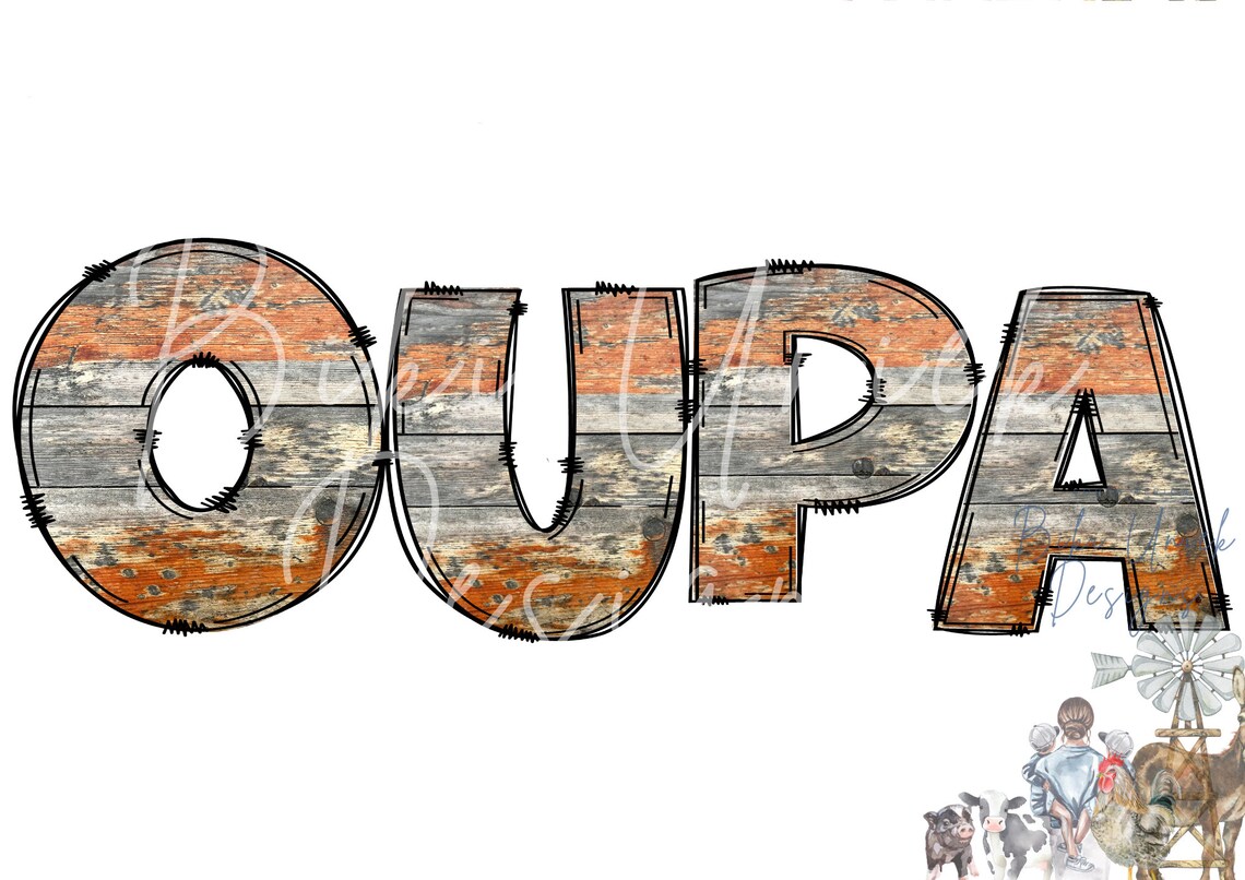 Afrikaans Pappa Oupa Beste PNG - Etsy