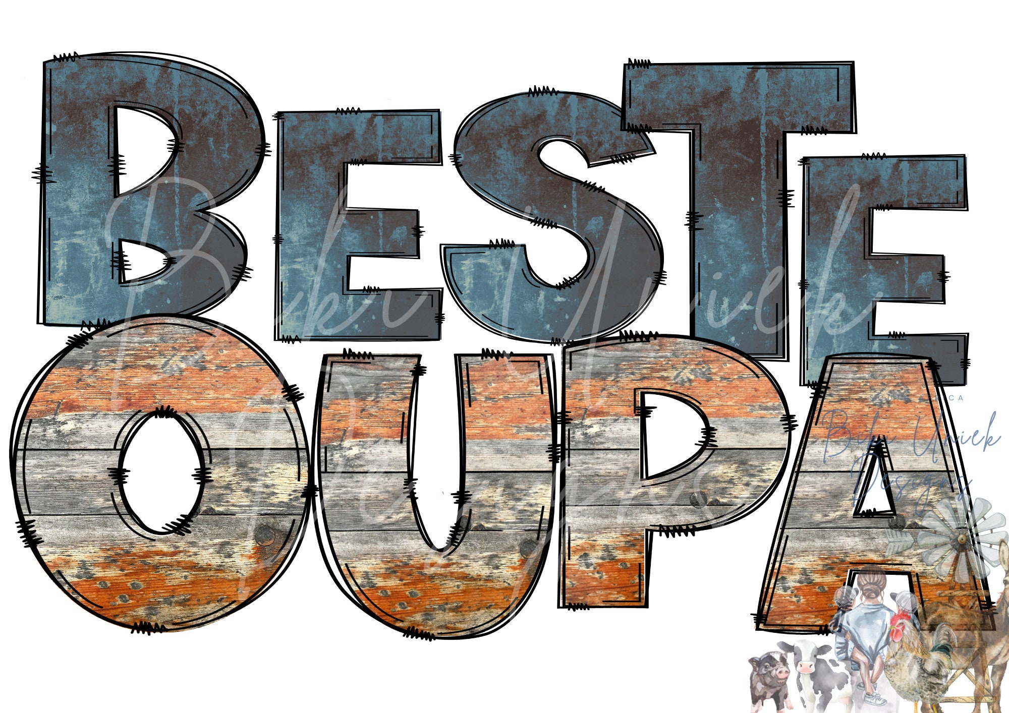 Afrikaans Pappa Oupa Beste PNG - Etsy