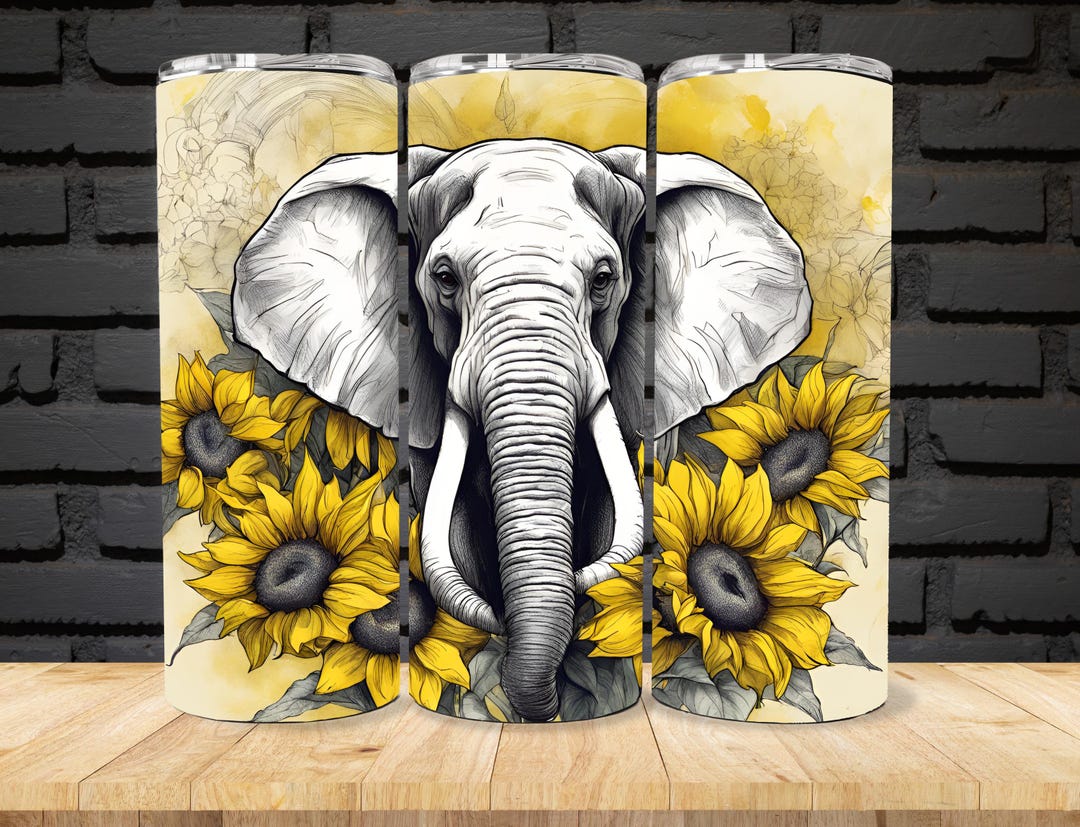 Elephant Sunflower South Africa PNG - Etsy