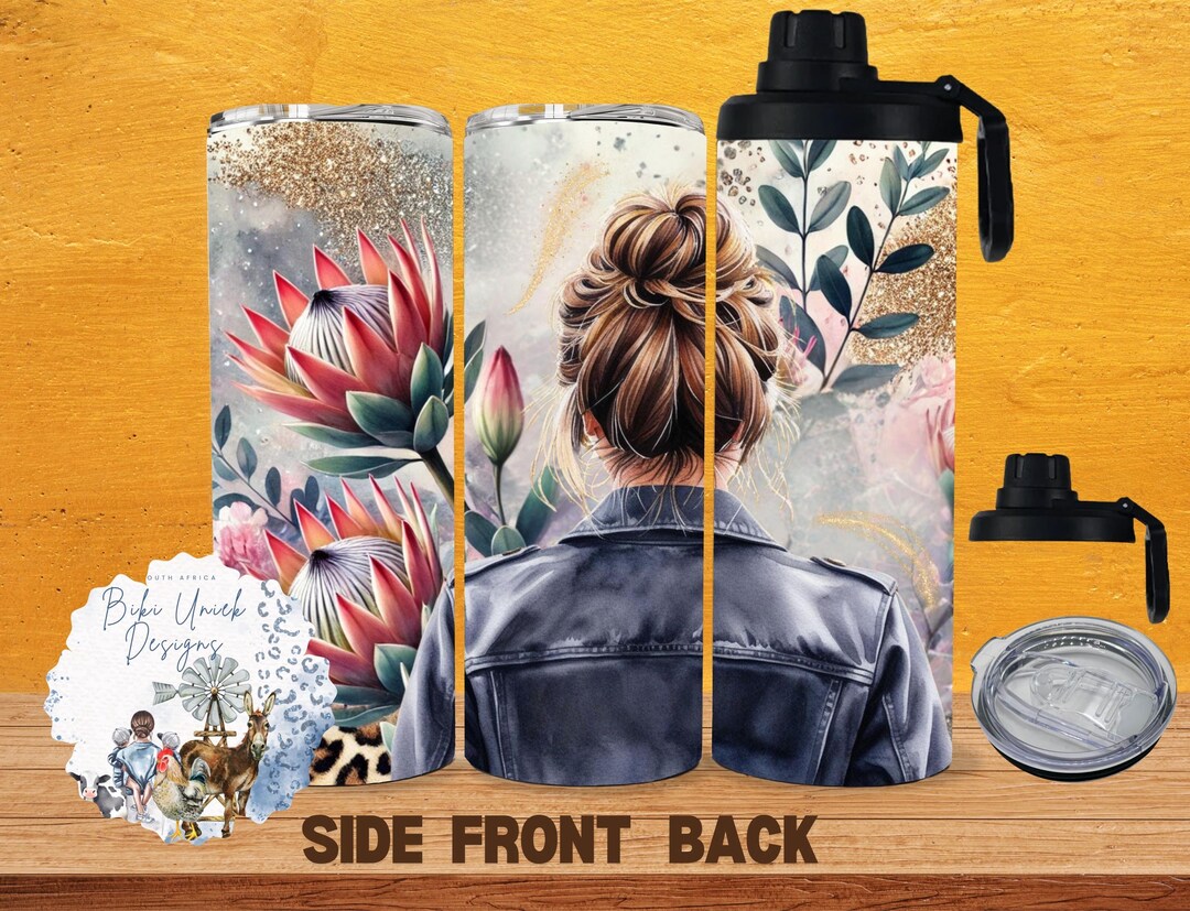 Leopard Protea PNG, English, Afrikaans, Watercolour 20oz Tumbler Safari Glitter - Etsy New Zealand