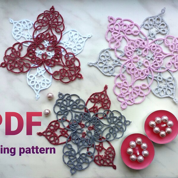 Tatting Flowers - Etsy