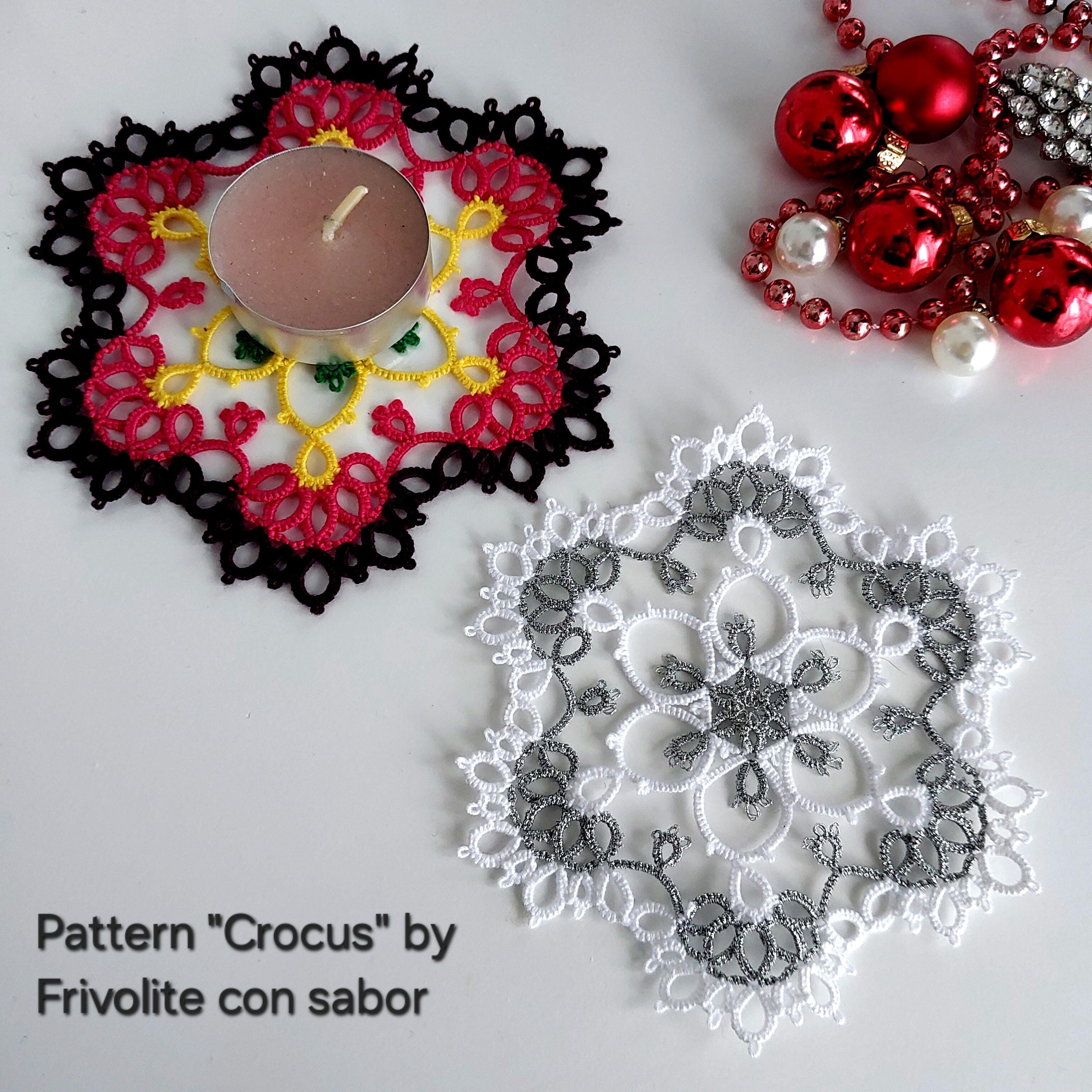 Tatting Pattern PDF Crocus by Frivolite Con Sabor for Shuttles With ...