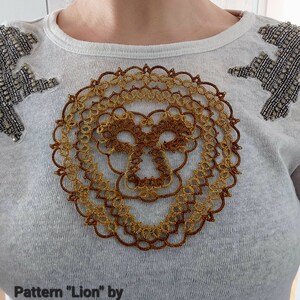 Tatting Pattern PDF Lion for Shuttles - Etsy