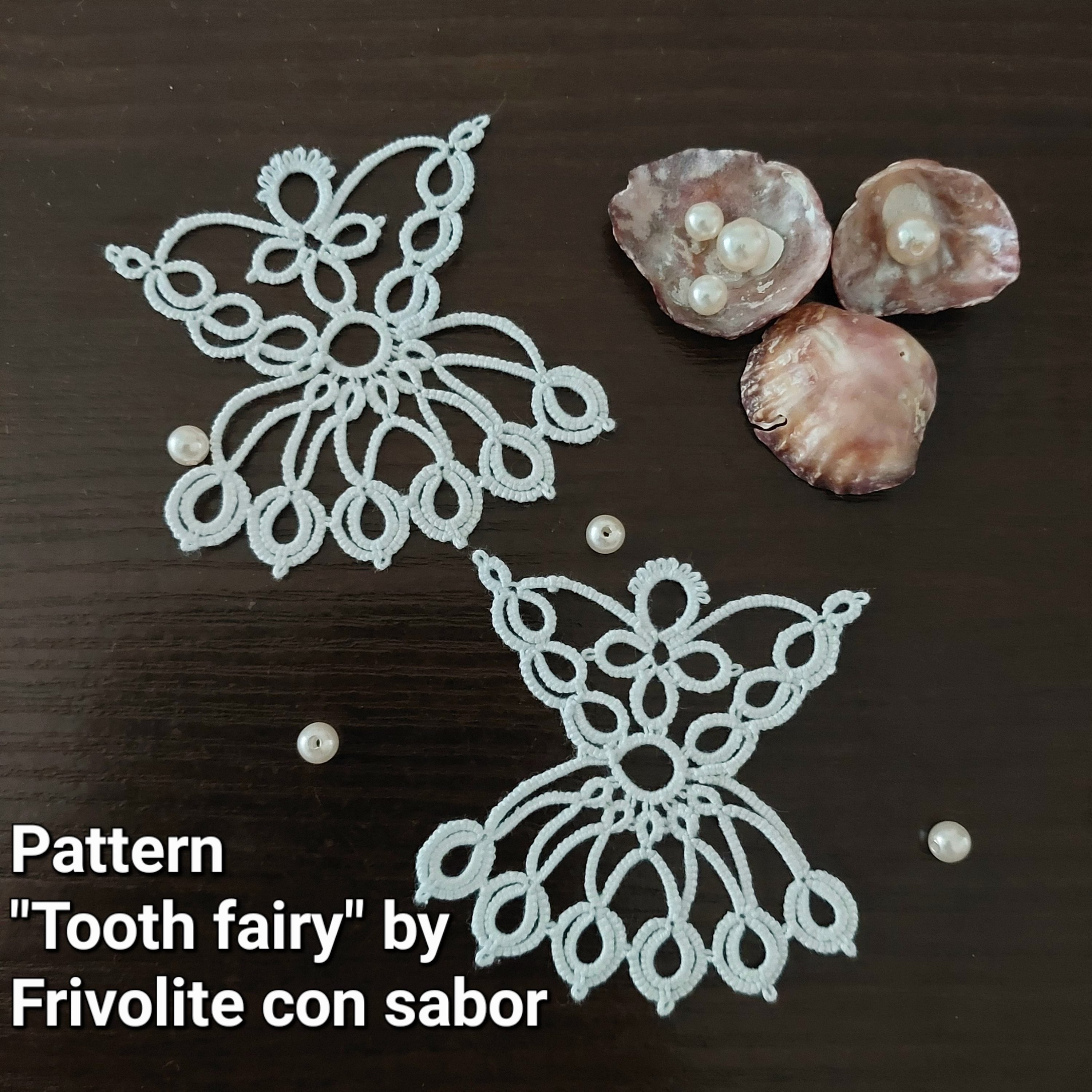Tatting Pattern PDF "tooth Fairy" for Shuttles With Photo-instruction ...