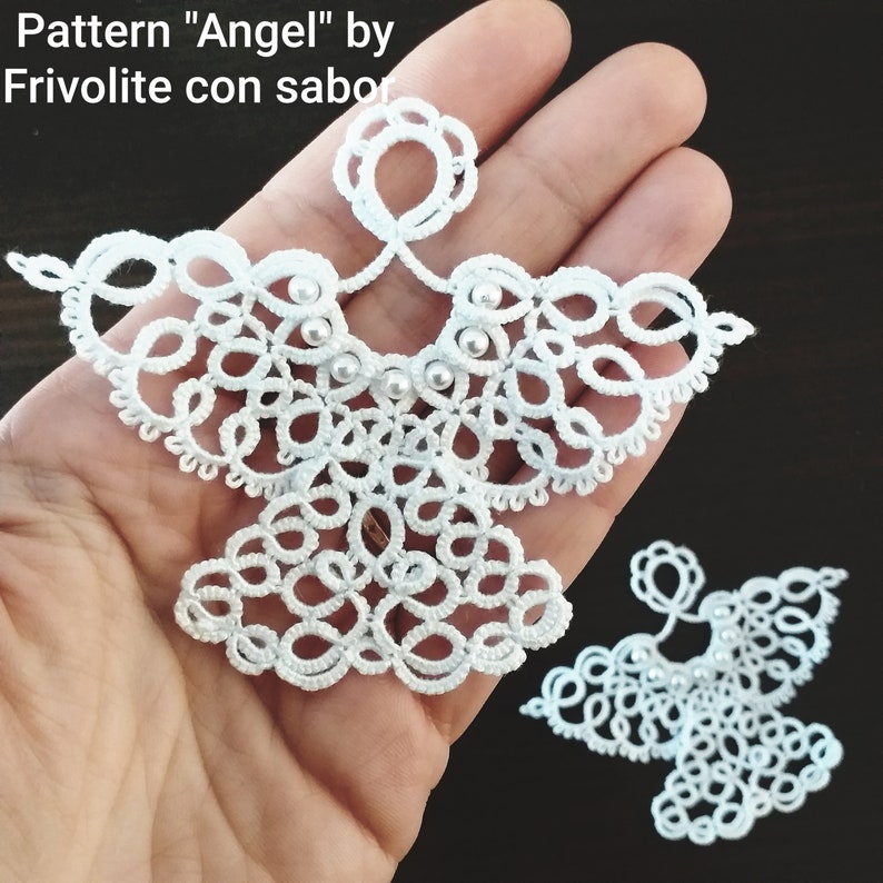 Tatting Pattern PDF angel for Shuttle - Etsy