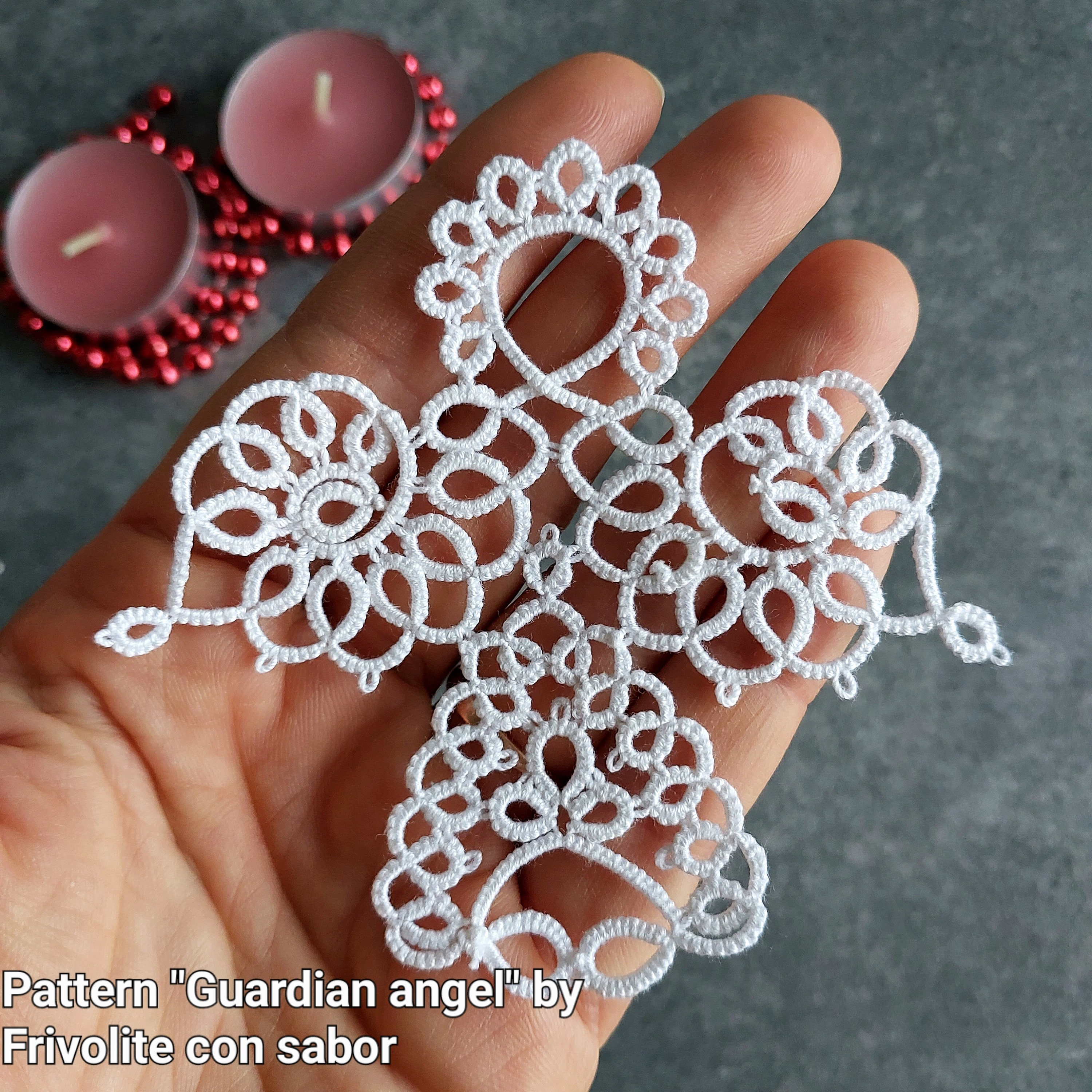 Tatting Pattern PDF "guardian Angel" by Frivolite Con Sabor for ...