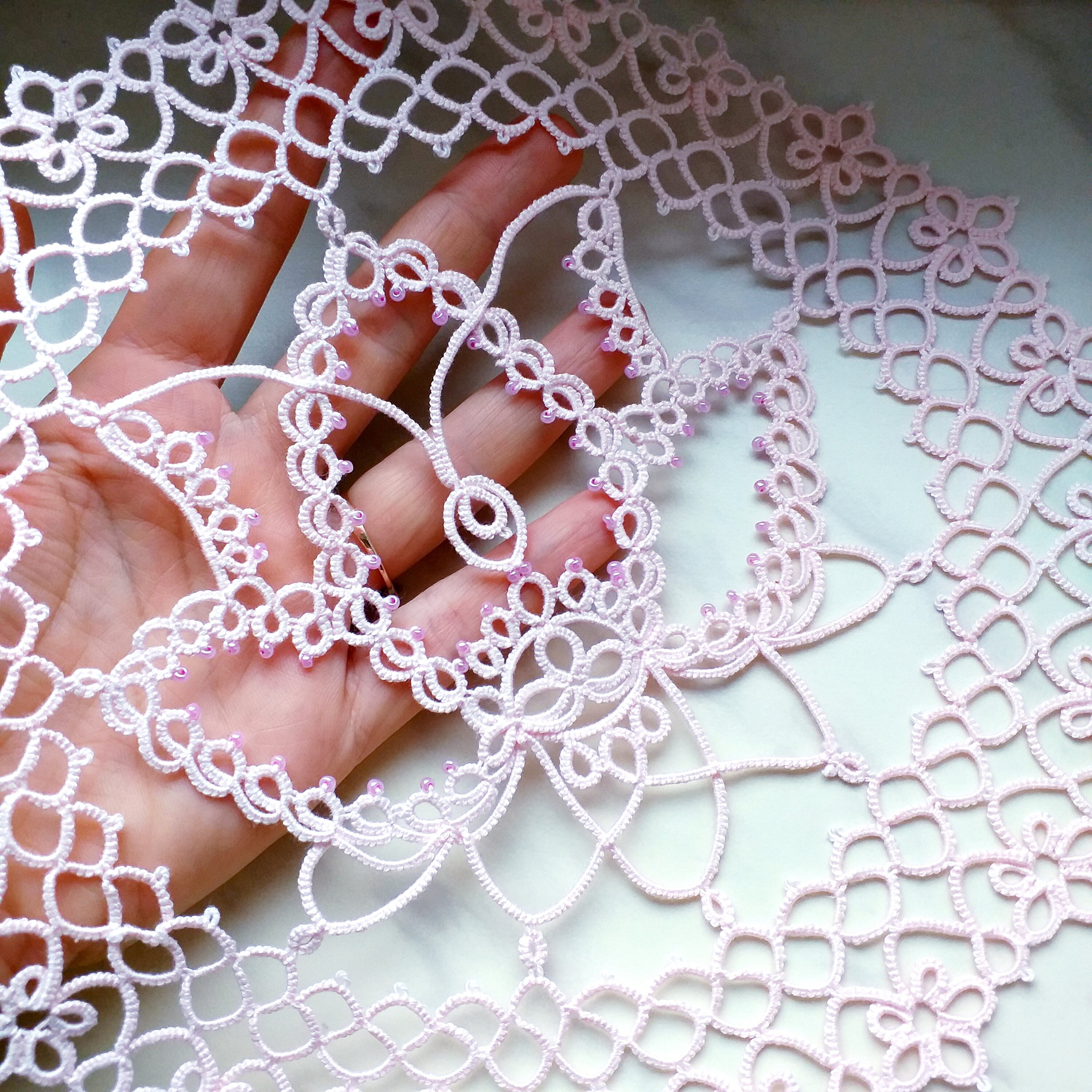 Tatting Pattern PDF Doily Lotos for Shuttle - Etsy