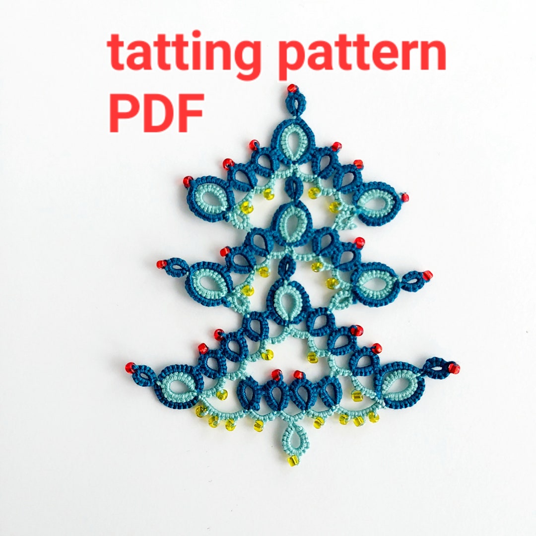 Tatting Pattern PDF Christmas Tree for Shuttles - Etsy