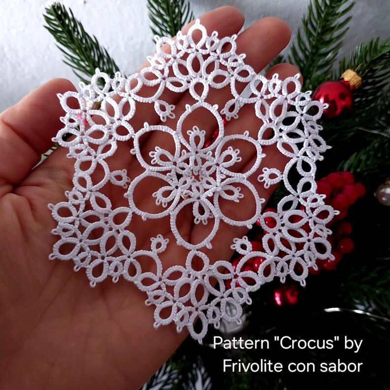 Tatting Pattern PDF Crocus by Frivolite Con Sabor for Shuttles With ...