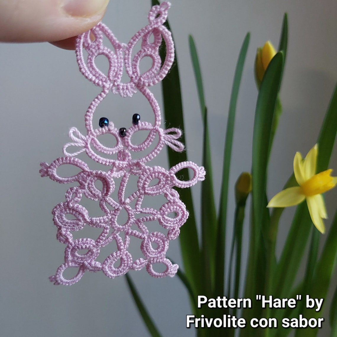 Tatting Pattern PDF "hare" by Frivolite Con Sabor for Shuttles (one ...