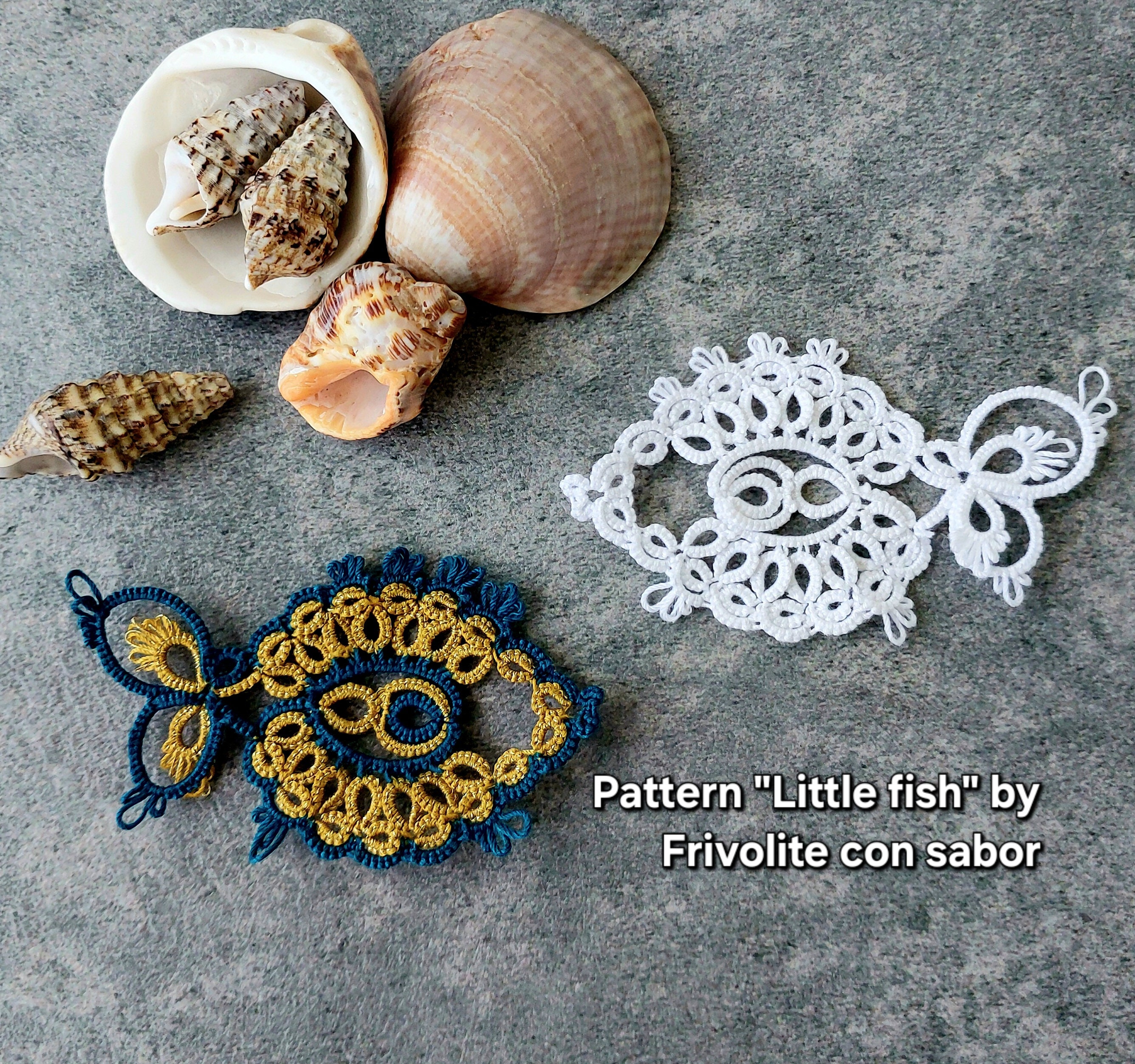 Tatting Pattern PDF "little Fish" by Frivolite Con Sabor for Shuttle ...