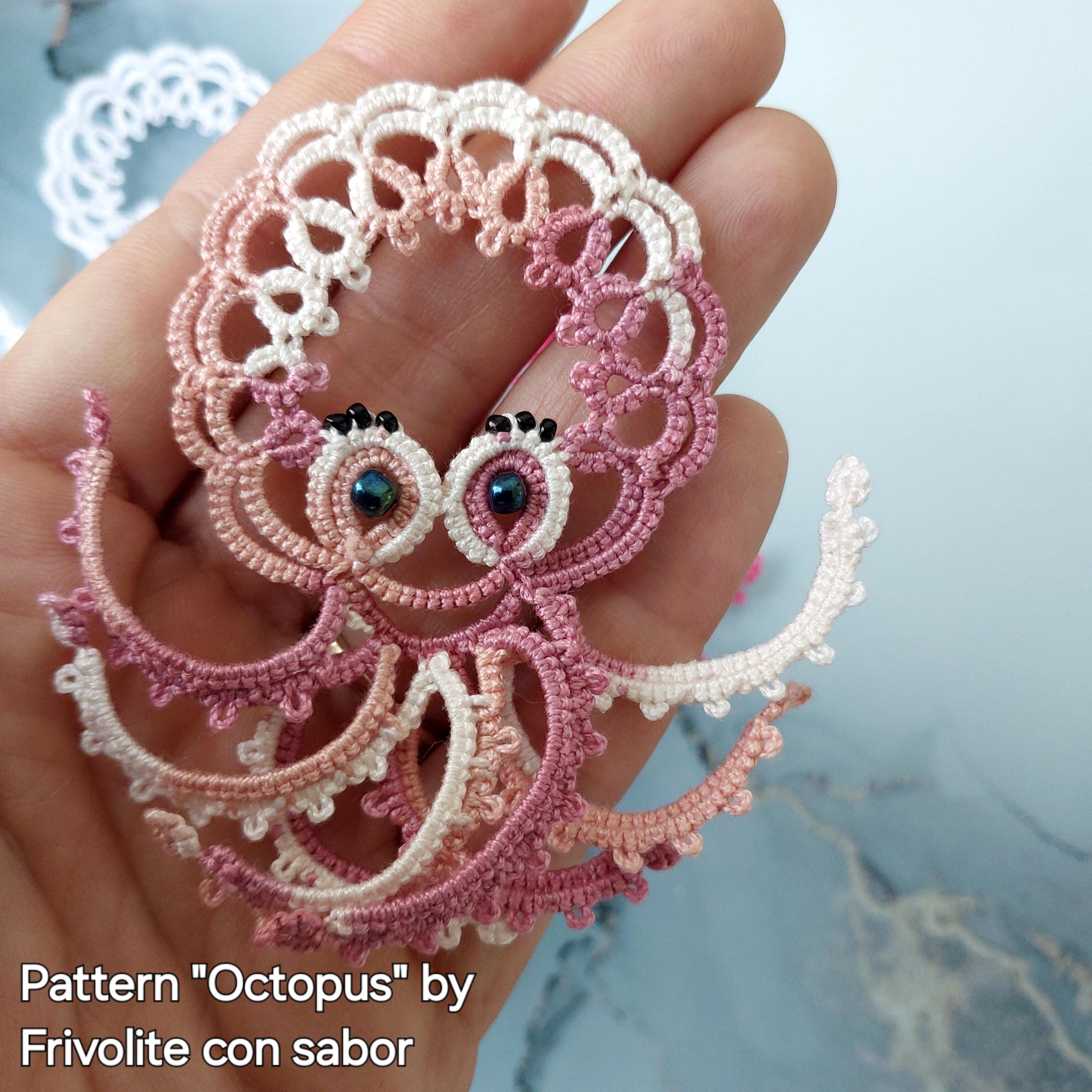 Tatting Pattern PDF "octopus" by Frivolite Con Sabor for Shuttle ...