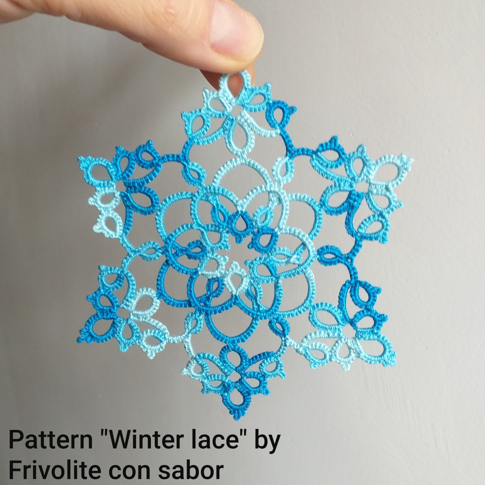 Tatting Pattern PDF Snowflake winter Lace for - Etsy