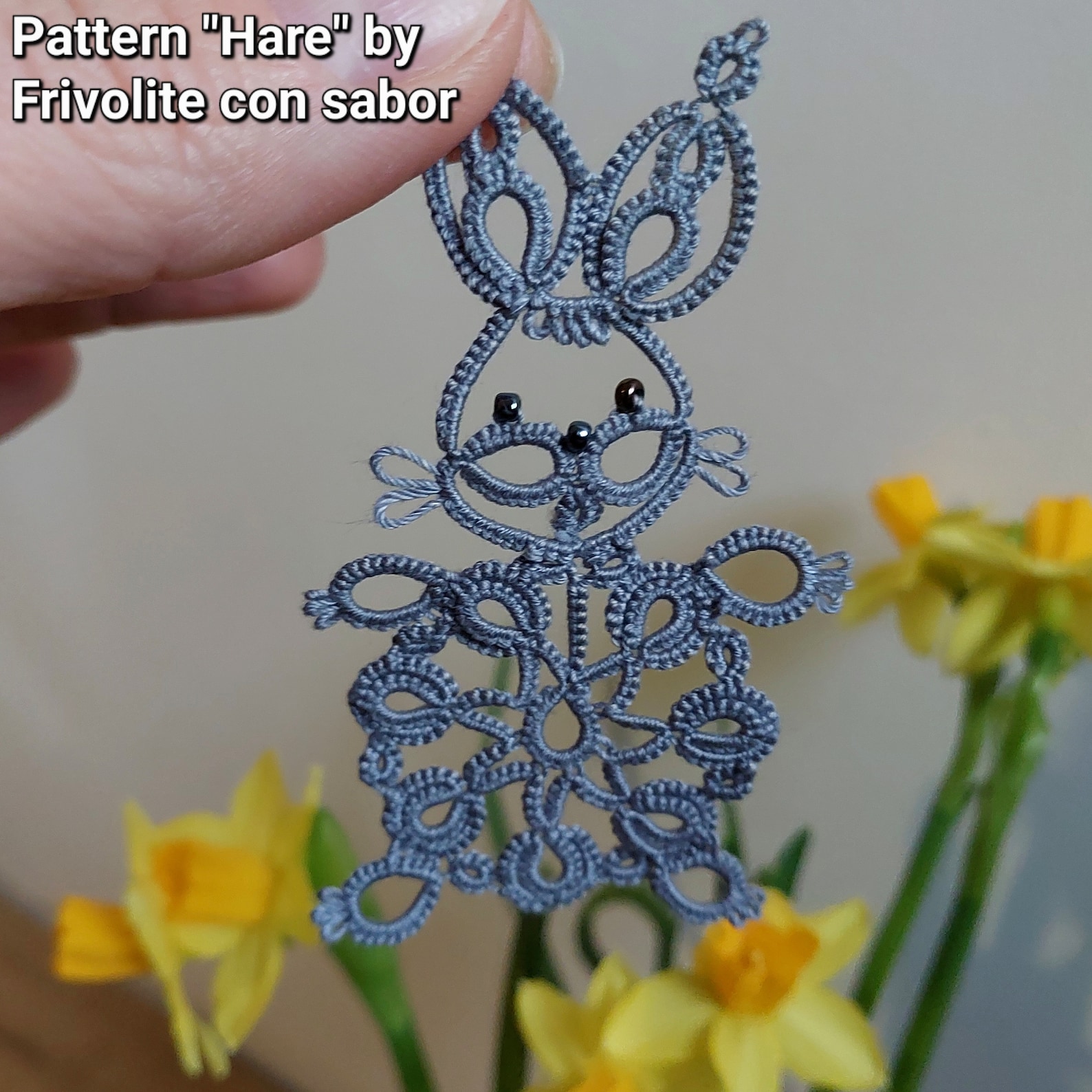 Tatting Pattern PDF "hare" by Frivolite Con Sabor for Shuttles (one ...