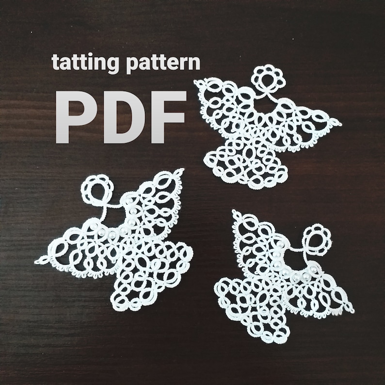 Tatting Pattern PDF angel for Shuttle - Etsy