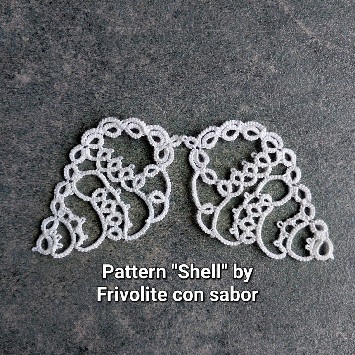 Tatting Pattern PDF shell by Frivolite Con Sabor - Etsy