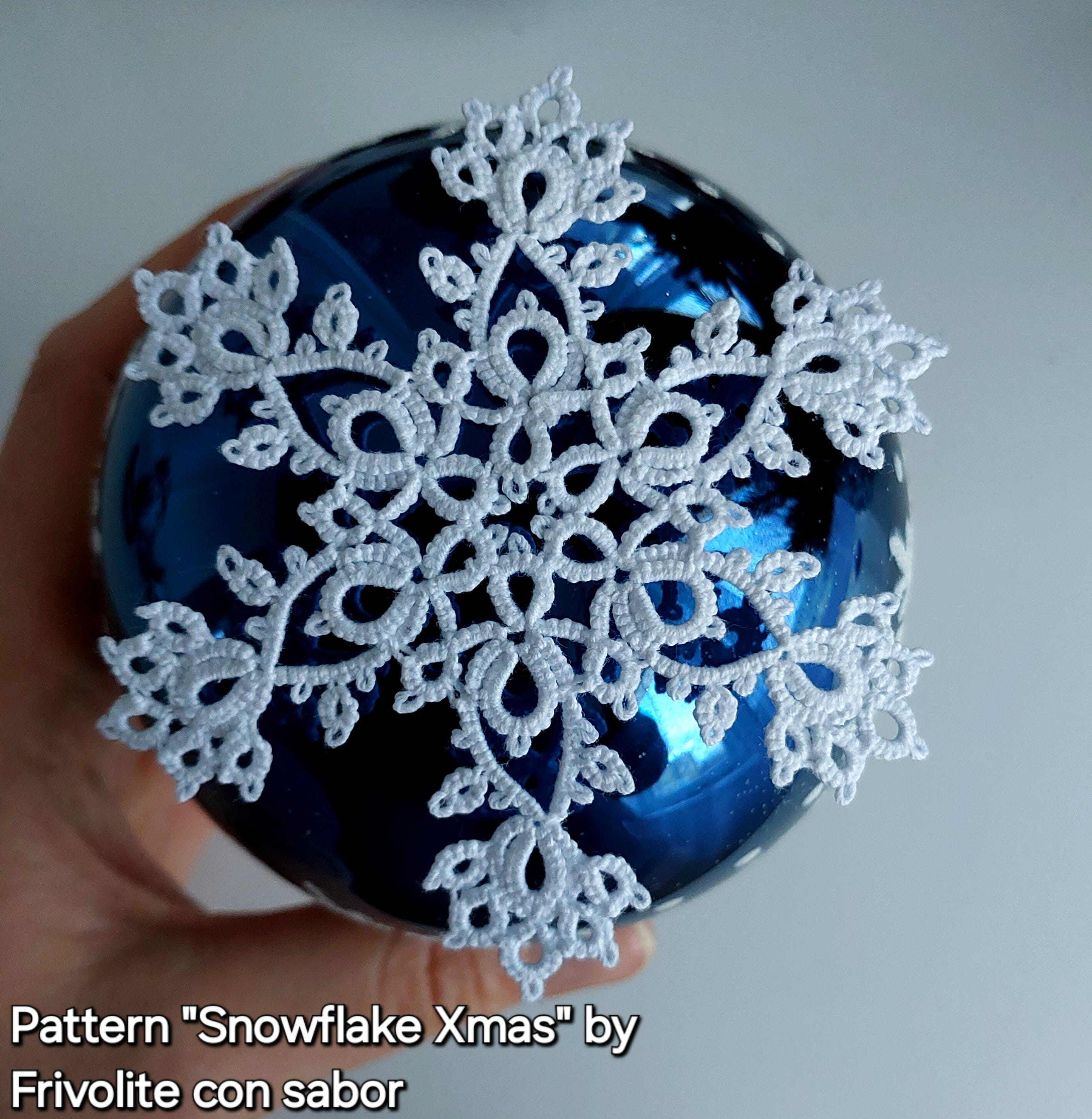 One Round Tatting Pattern PDF "snowflake Xmas" by Frivolite Con Sabor ...
