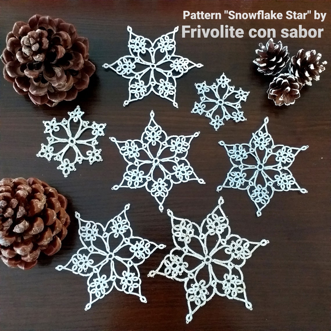 Tatting Pattern PDF Snowflake Star for Shuttle - Etsy