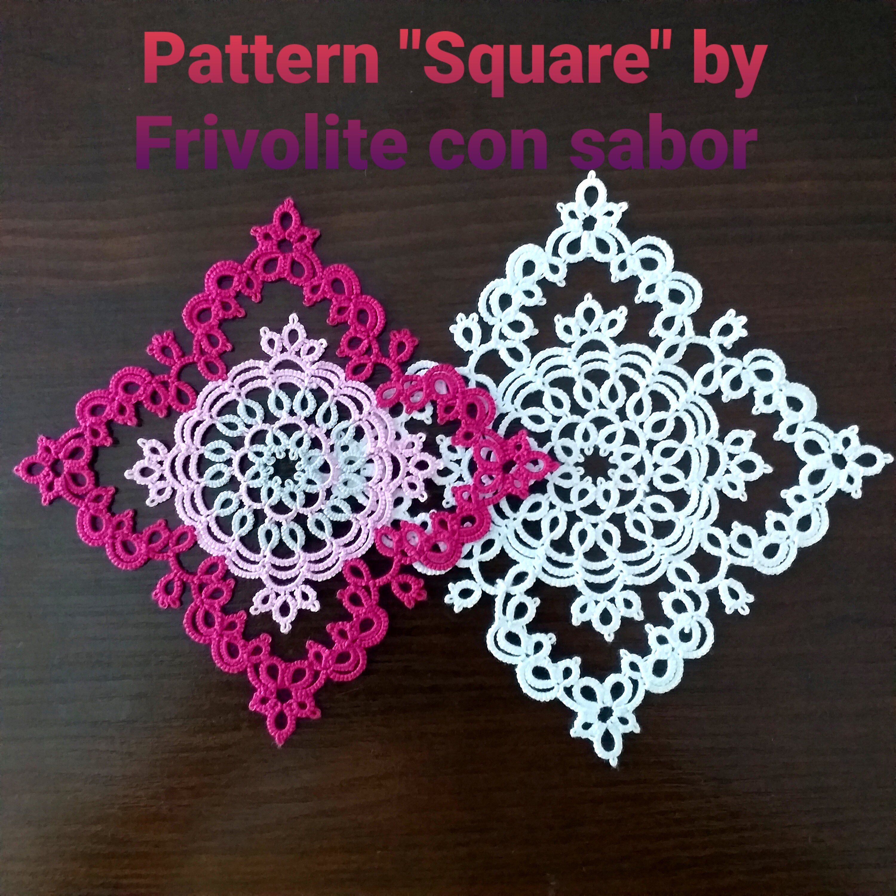 Tatting Pattern PDF "square" for Shuttle - Etsy