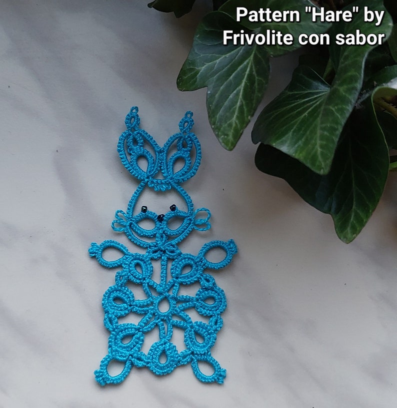 Tatting Pattern PDF "hare" by Frivolite Con Sabor for Shuttles (one ...