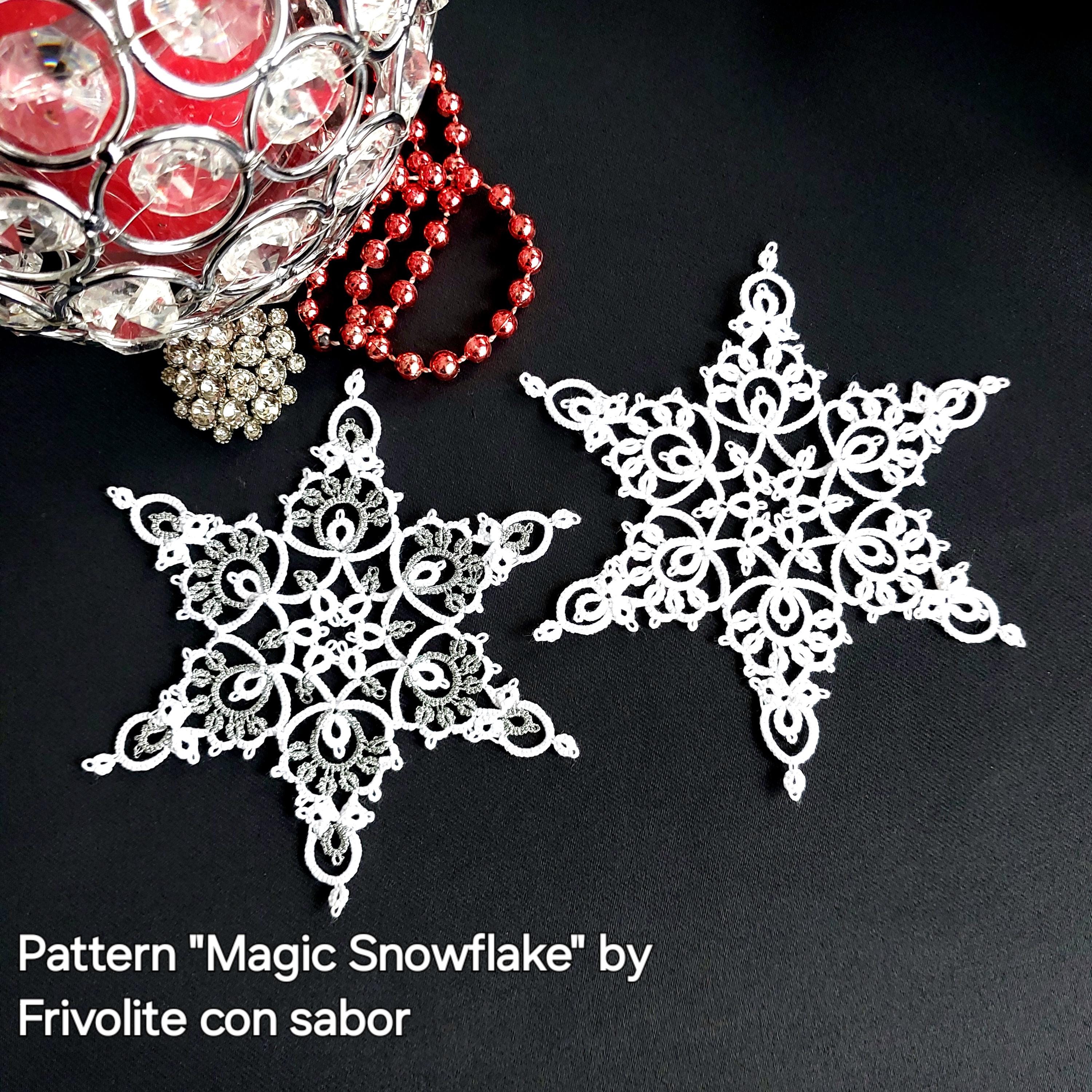 Tatting Pattern PDF Magic Snowflake by Frivolite Con Sabor for Shuttle ...