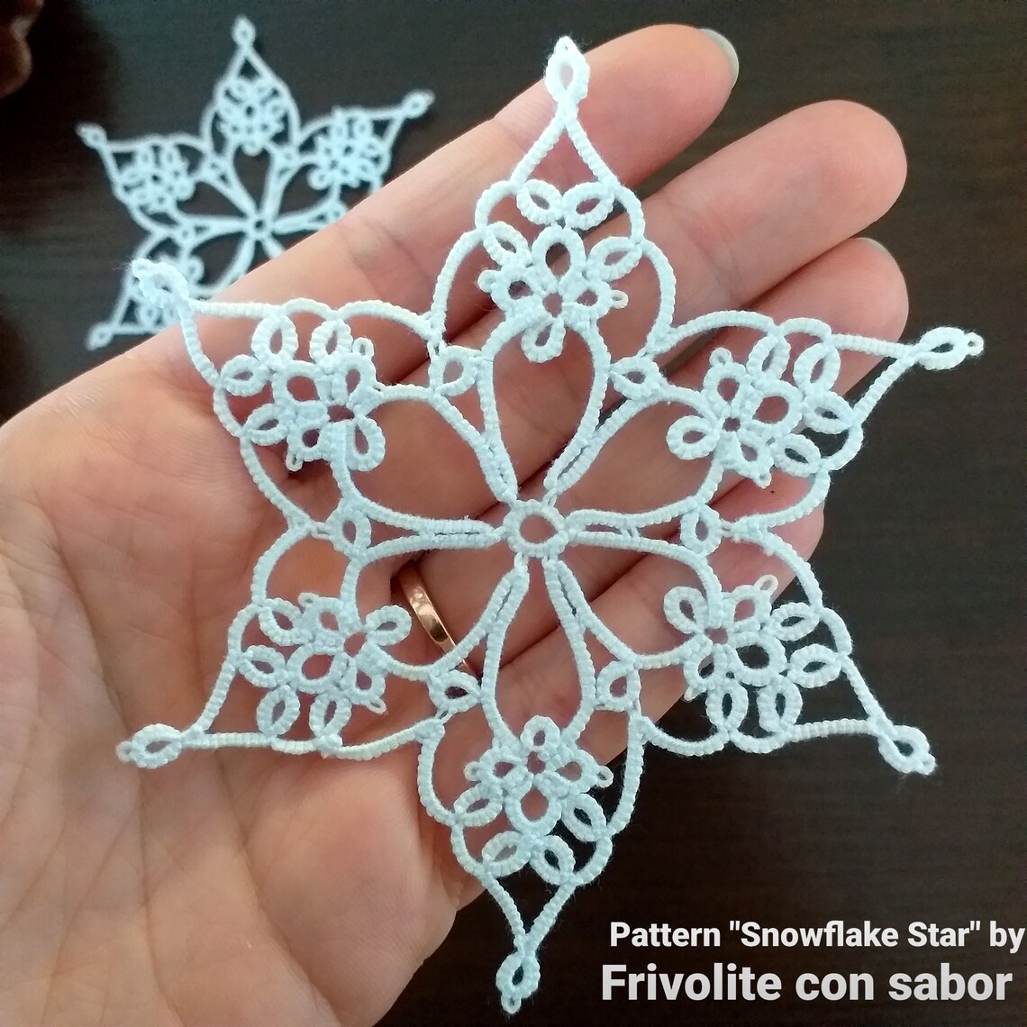Tatting Pattern PDF Snowflake Star for Shuttle - Etsy