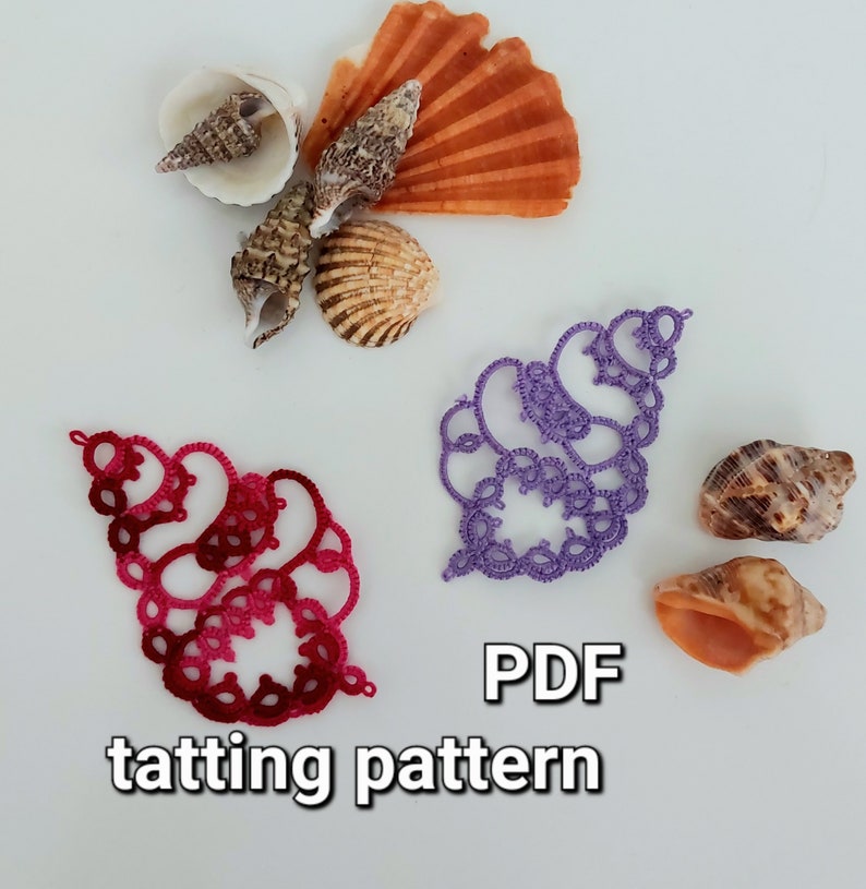 Tatting Pattern PDF "shell" by Frivolite Con Sabor for Shuttles - Etsy